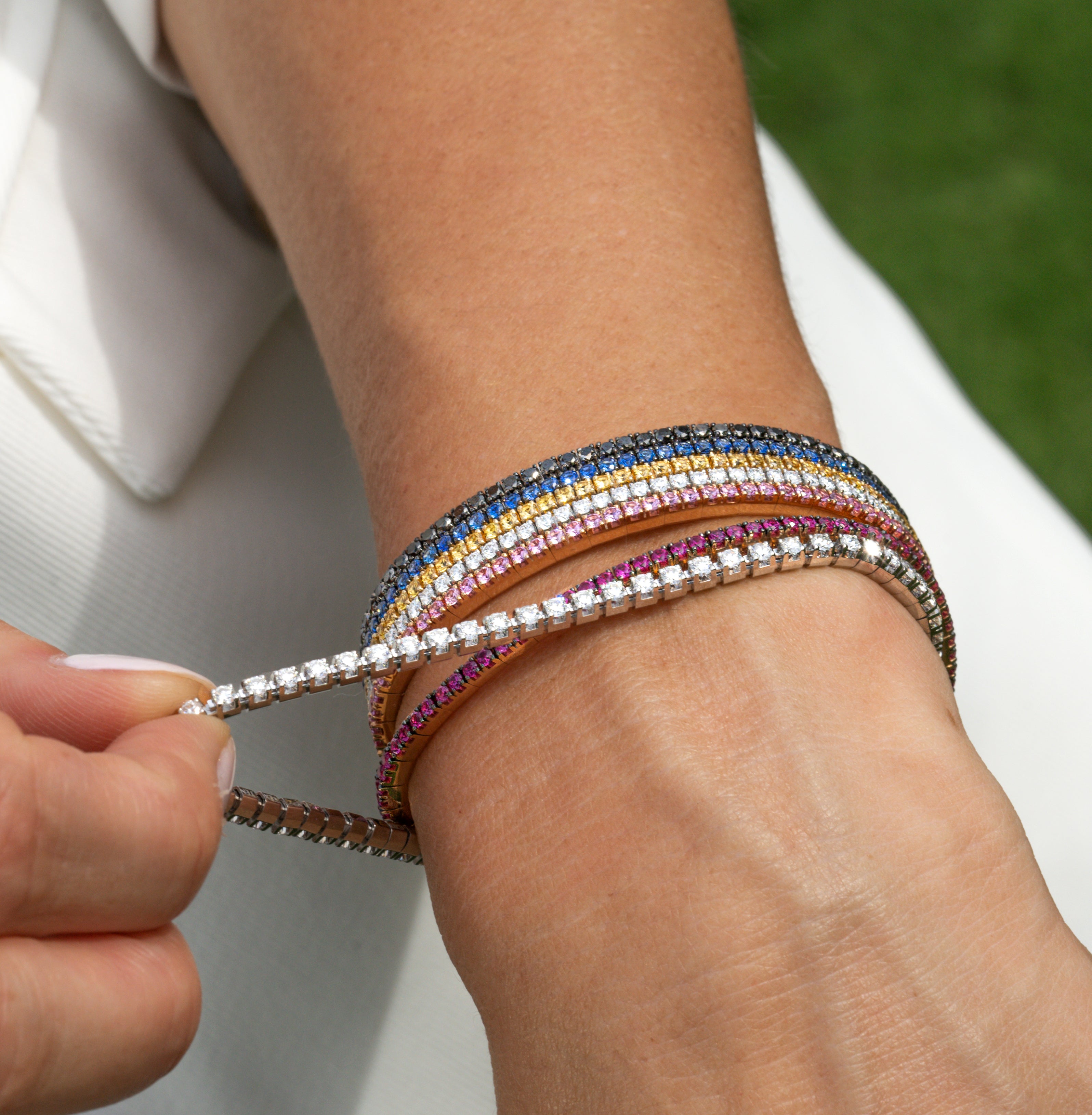 Extensible Diamond Stretch Bracelets in Palm Desert – Brandon Boswell ...