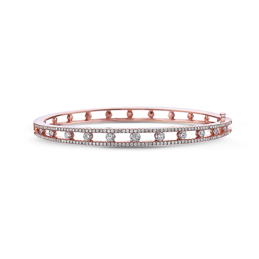 Charles Krypell Floating Diamond Bangle – Brandon Boswell Diamonds